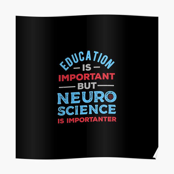 "Neuroscience" Poster by artworkbyrihen | Redbubble