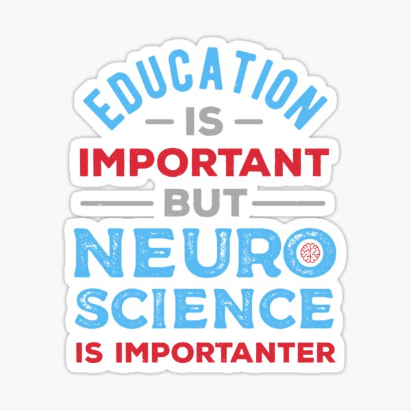 "Neuroscience" Sticker by artworkbyrihen | Redbubble