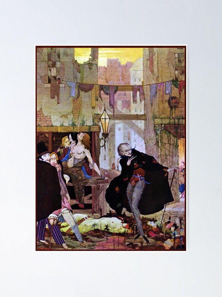 "The Man of the Crowd by Edgar Allan Poe" Poster for Sale by Amberflash ...