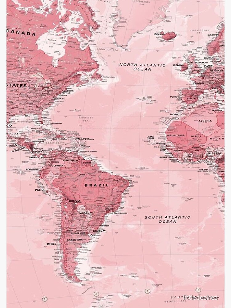 Póster «Mapa político de la portada mundial» de littledesires | Redbubble