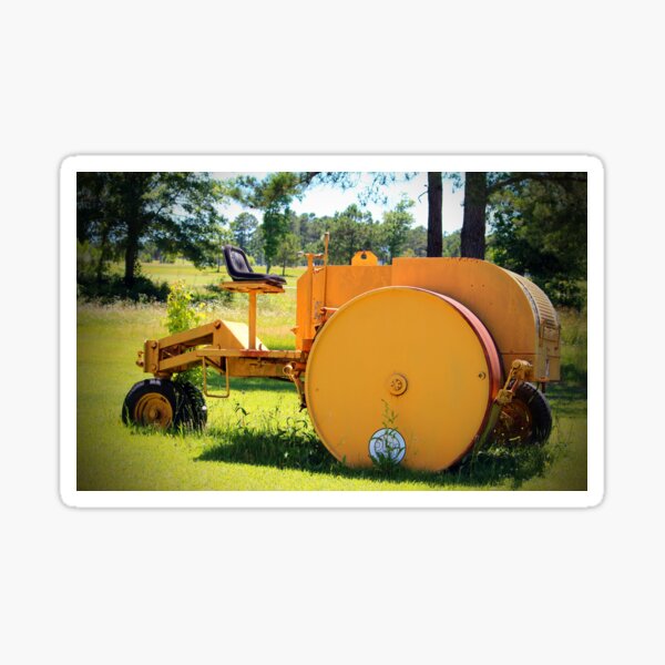 "Old-Fashioned Yellow Farm Equipment" Sticker for Sale by Cynthia48 ...