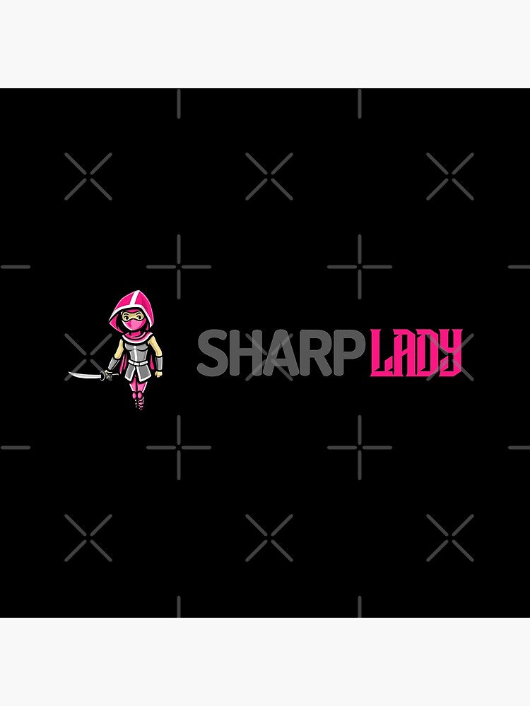 "Sharp ninja lady logo" Poster by CrazyHowCool | Redbubble
