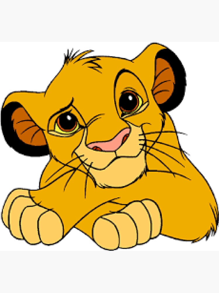 "simba" Sticker by bouty-k | Redbubble