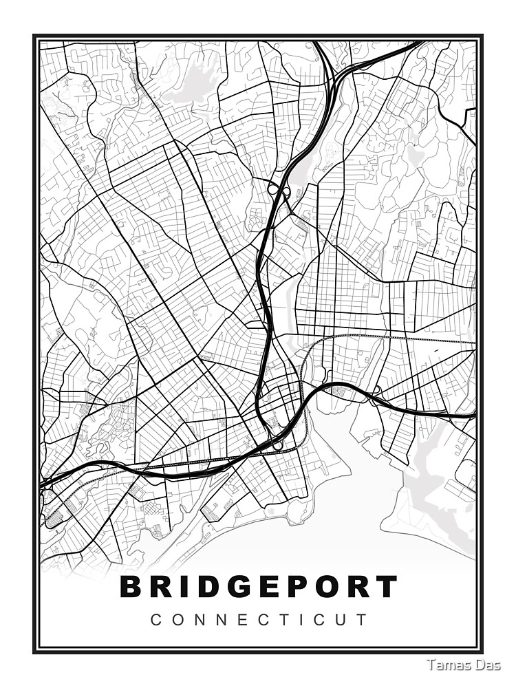 "Bridgeport Map" Sticker by sibudas | Redbubble
