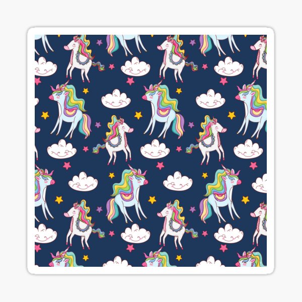 "Cute Unicorn Scatter " Sticker for Sale by SwePattern | Redbubble