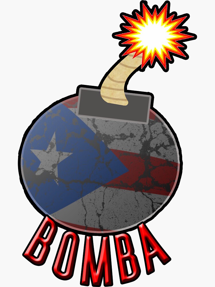 "Bomba Navideña de Puerto Rico" Sticker for Sale by TribuGalactica ...