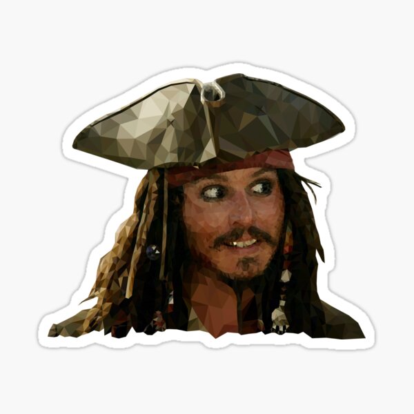 "Captain Jack" Sticker for Sale by GeorgeBarak | Redbubble