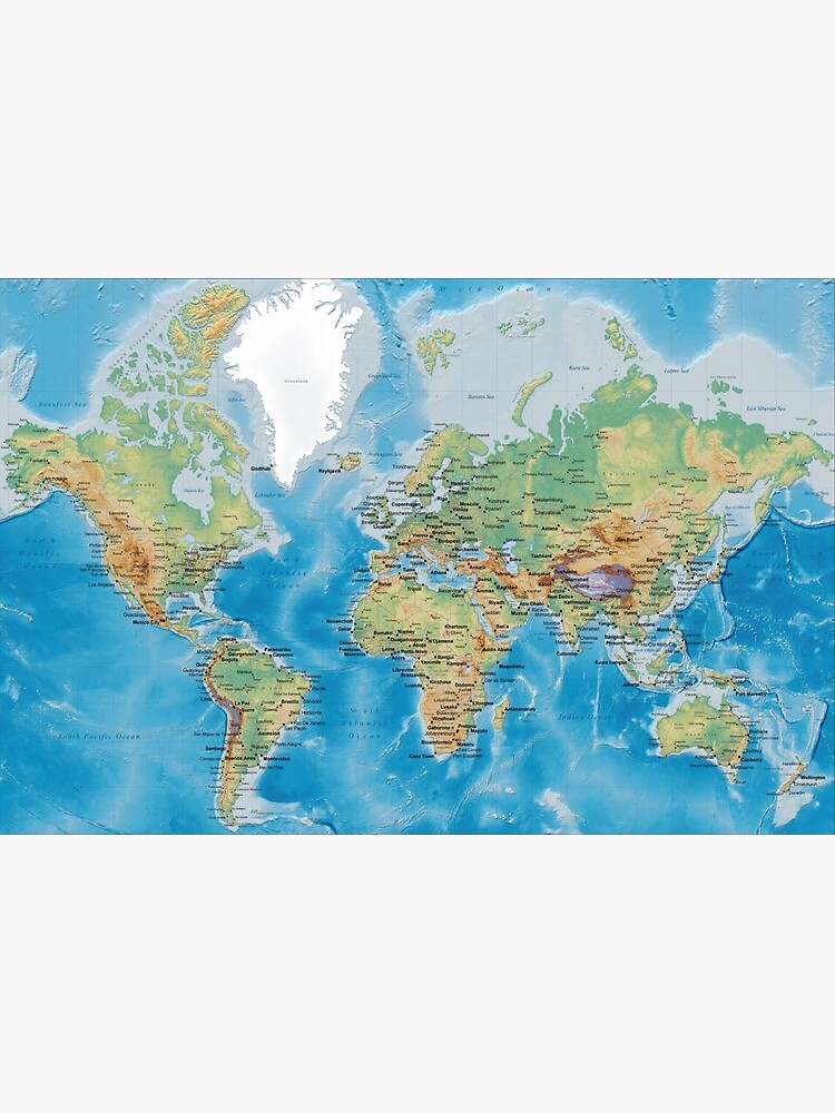 "Huge Detailed World Map - Great for Homeschooling" Poster for Sale by ...