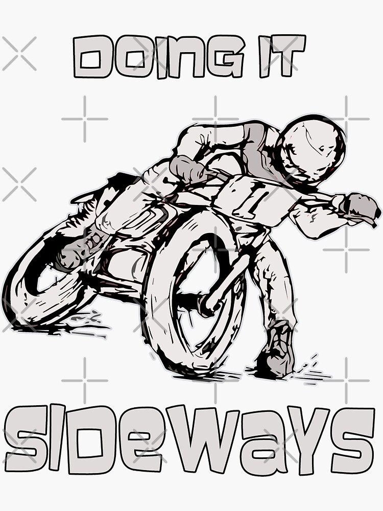 "Flat Track Racing" Sticker for Sale by motodude511 | Redbubble