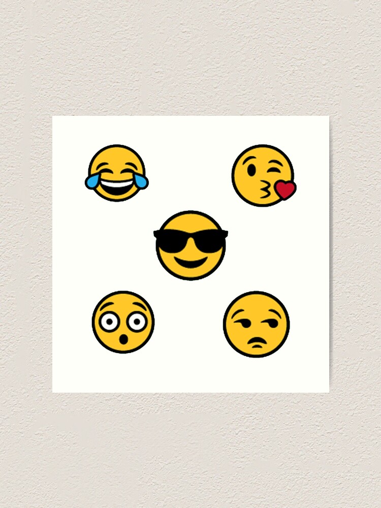 "Smiley face emojis sticker pack" Art Print for Sale by TheStyleShop ...