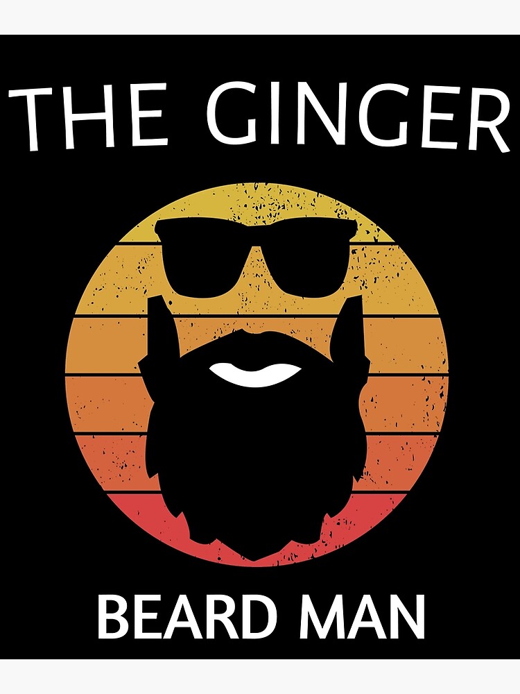 Lámina fotográfica «Ginger Beard Man Funny Redhead Irish Bearded Men ...