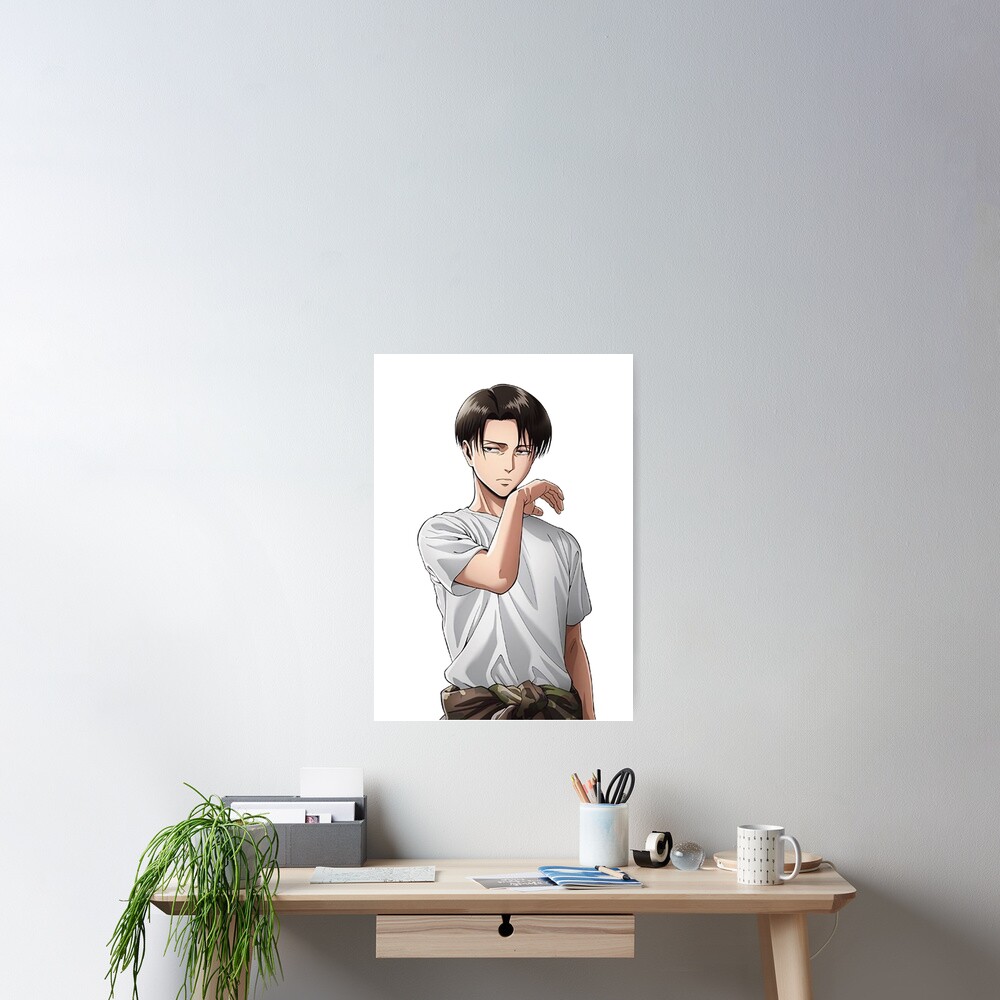 "LEVI " Poster for Sale by OmoshiroiWear | Redbubble