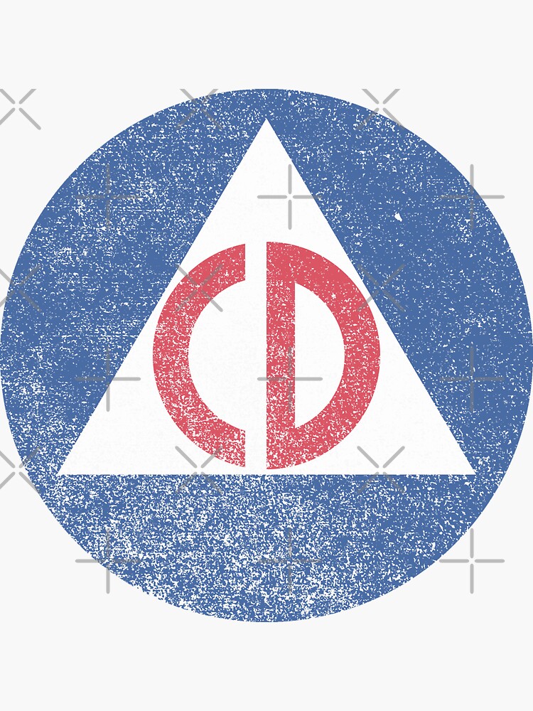 "Civil Defense (faded)" Sticker for Sale by GloopTrekker | Redbubble