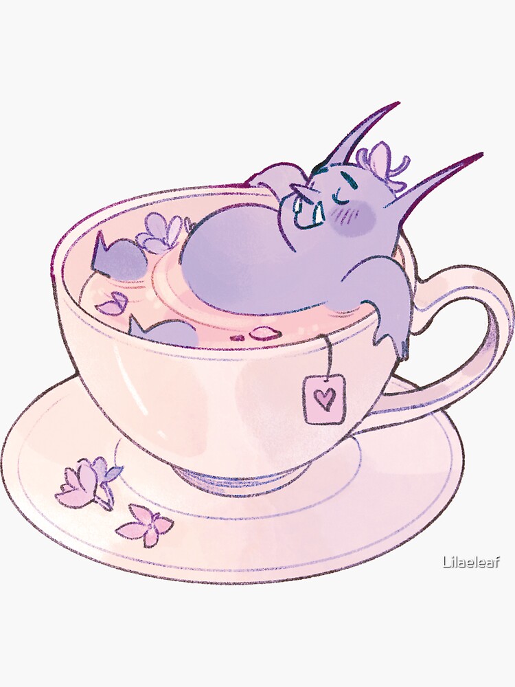 "Milky Tea Goblin" Sticker for Sale by Lilaeleaf | Redbubble