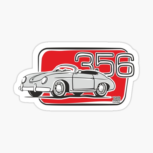 "Porsche Speedster Grey 356" Sticker for Sale by DRScustoms | Redbubble