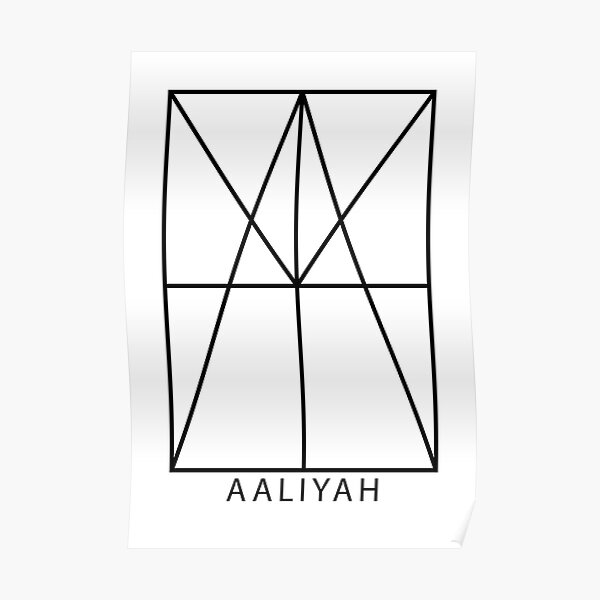 "Aaliyah Letter Stack with Name on Bottom" Poster by theawkwardsloth ...