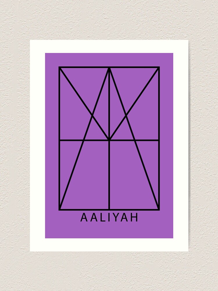 "Aaliyah Letter Stack with Name on Bottom" Art Print for Sale by ...