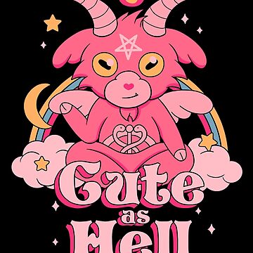 "Cute as Hell" Sticker for Sale by Thiago Corrêa | Redbubble