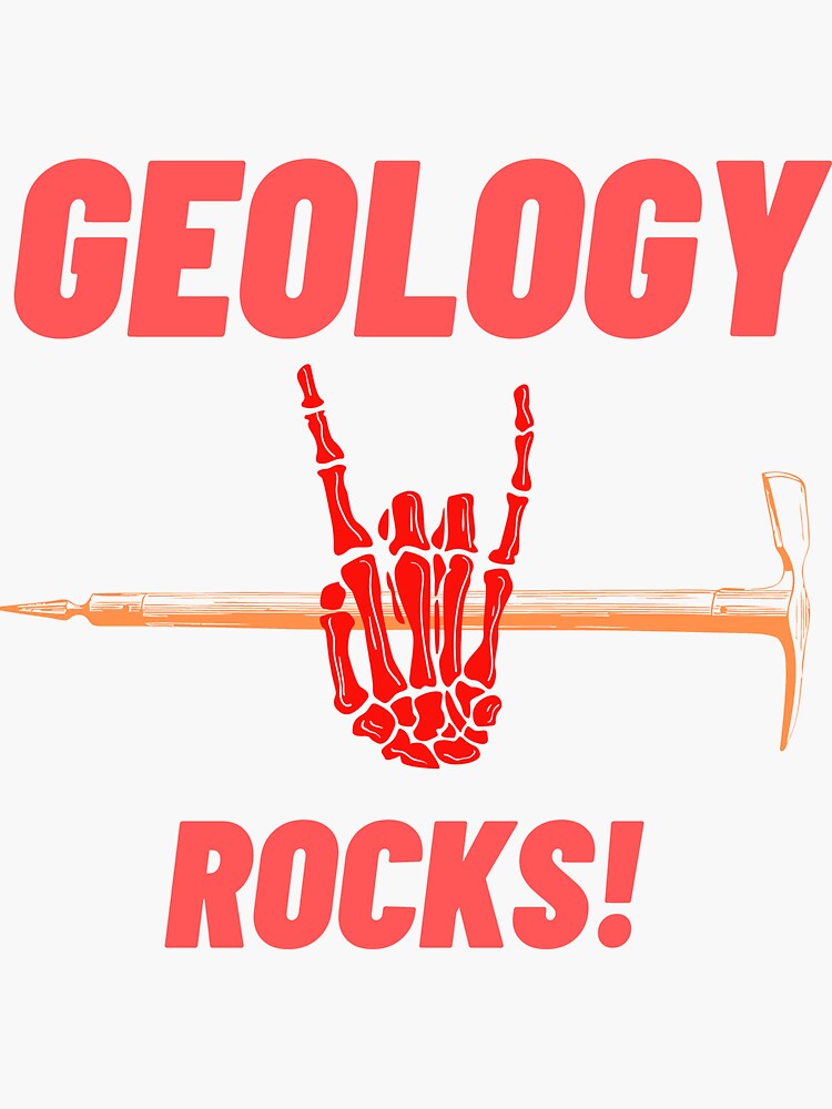 "Geology Rocks!" Sticker for Sale by sci-alliance | Redbubble