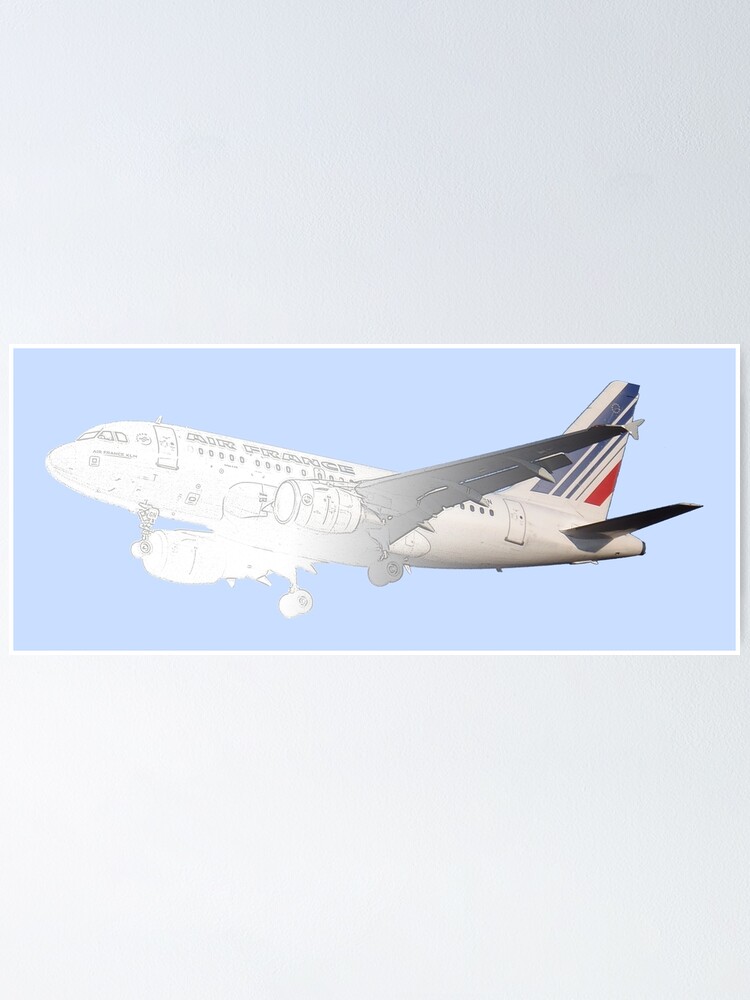 "Airbus A318 drawing mode" Poster for Sale by DrTigrou | Redbubble
