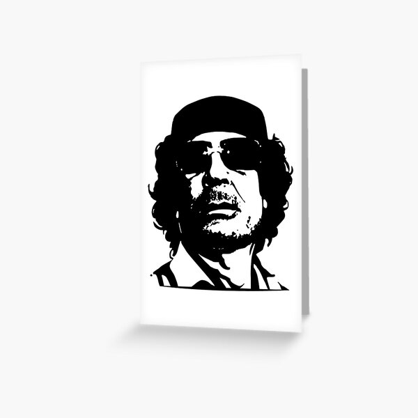 "Muammar Gaddafi" Greeting Card for Sale by imaginary-bread | Redbubble