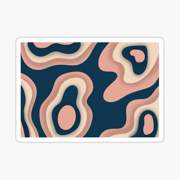 "abstract organic shapes" Sticker by EssiiArt | Redbubble
