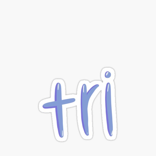 "Tri" Sticker by ehepner98 | Redbubble