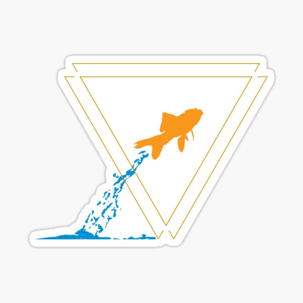 "Freshwater Fish Art" Sticker by MinimalTag | Redbubble