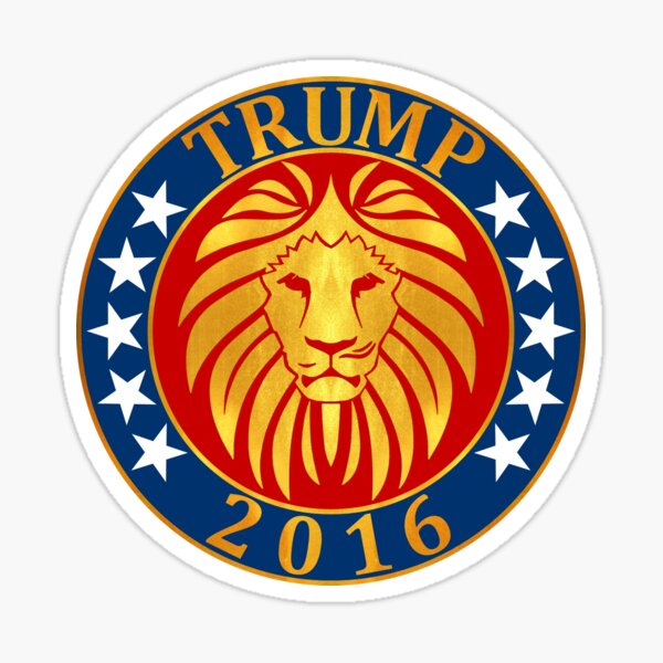 Trump Lion Stickers | Redbubble
