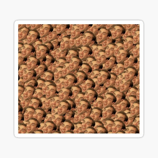 "The Cage Face" Sticker for Sale by CakeEaterDesign | Redbubble