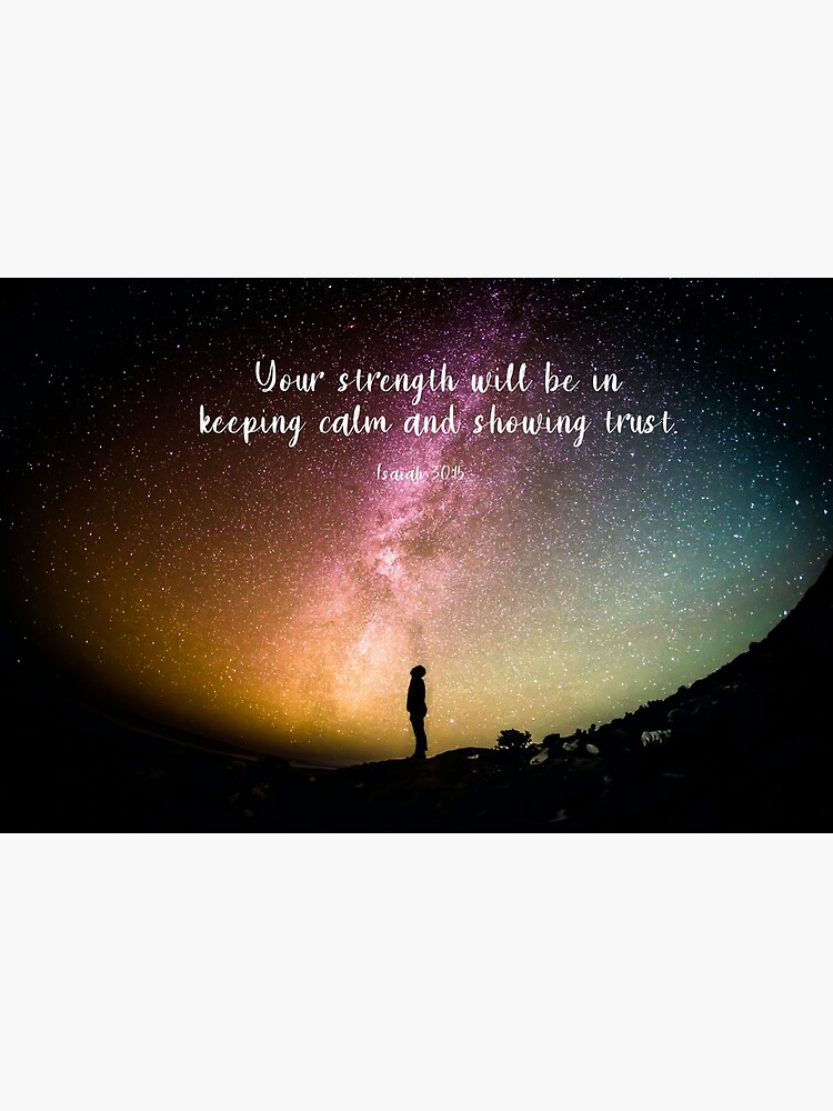 "2021 Jahre Text Jesaja 30:15" Poster von Sammiamk | Redbubble