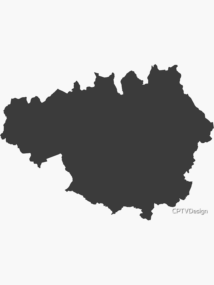 "Greater Manchester Shape" Sticker by CPTVDesign | Redbubble