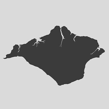 "Isle of Wight Shape" Sticker for Sale by CPTVDesign | Redbubble