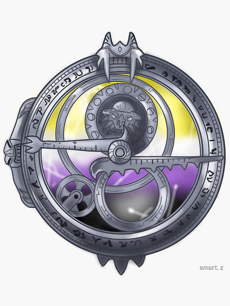"Non binary pride amulet " Sticker for Sale by dumbnerd | Redbubble