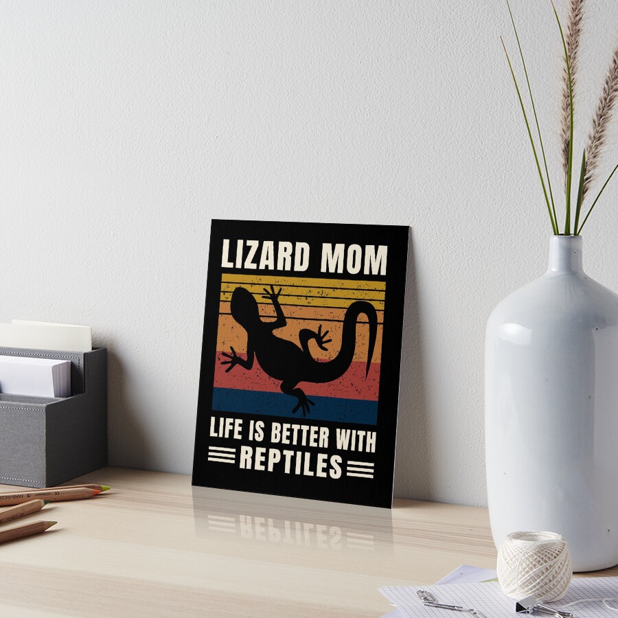 "LIZARD MOM" Art Board Print by DIDAKU | Redbubble