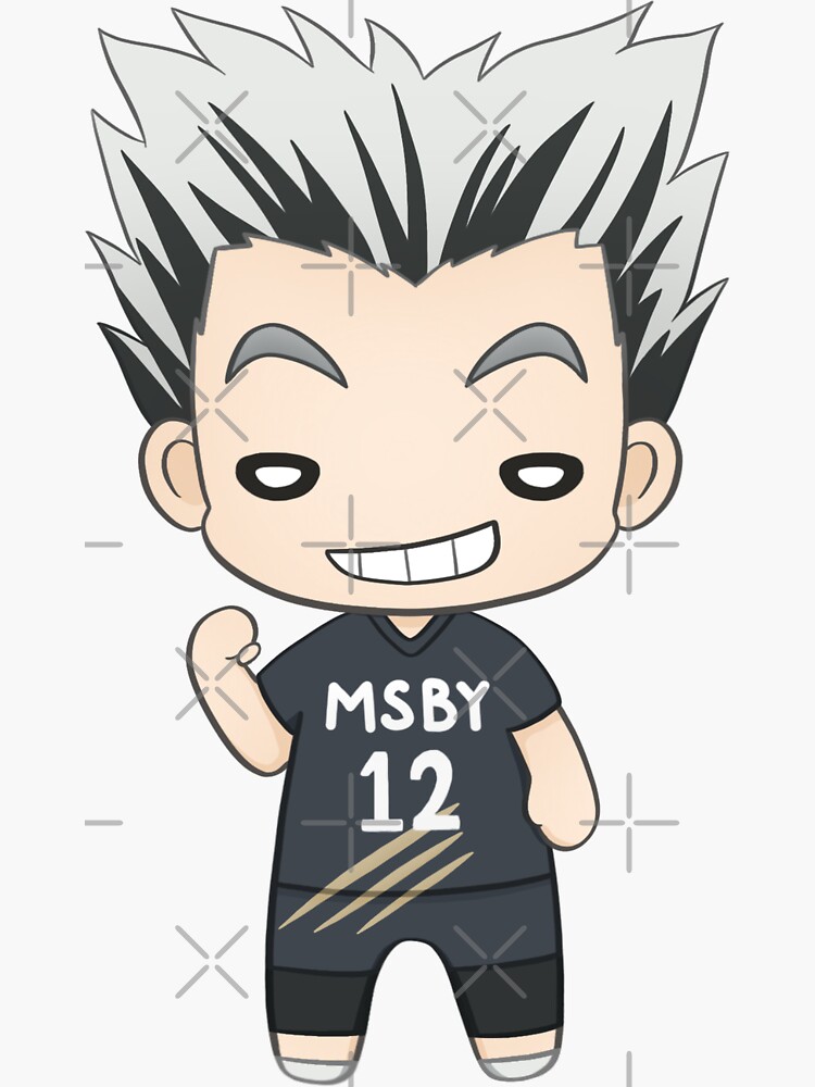 "Bokuto Kotaro (Haikyuu) Chibi" Sticker by KaguArts | Redbubble
