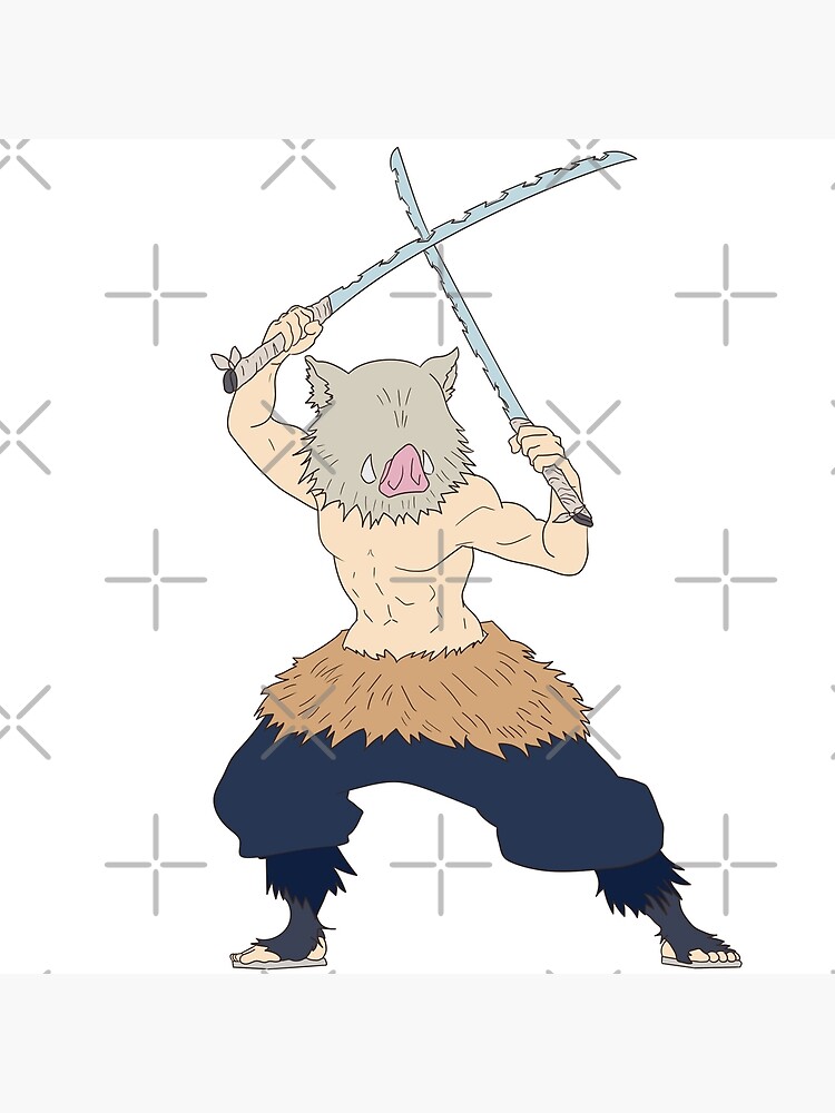 "Inosuke Demon Slayer Minimalistic " Poster by Tan-g-Man | Redbubble