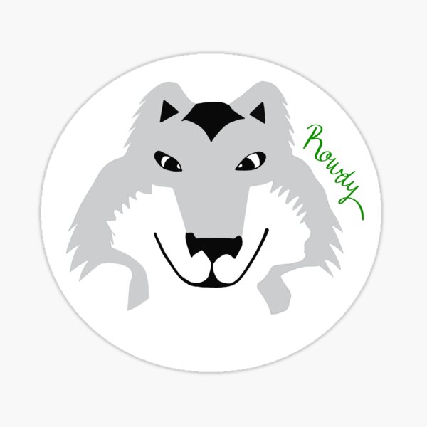 "Rowdy raider" Sticker by illustrasamsx | Redbubble