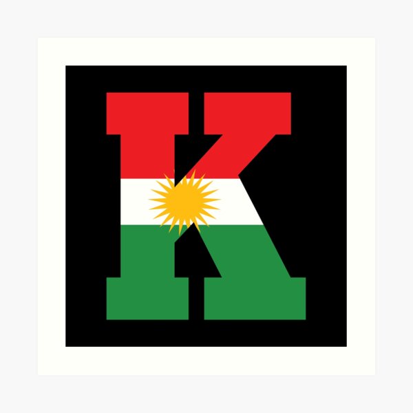 "Kurdistan Kurdisch kurdish kurd Flag of Kurds" Art Print by Xezale ...