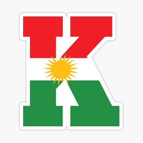 "Kurdistan Kurdisch kurdish kurd Flag of Kurds" Sticker for Sale by ...