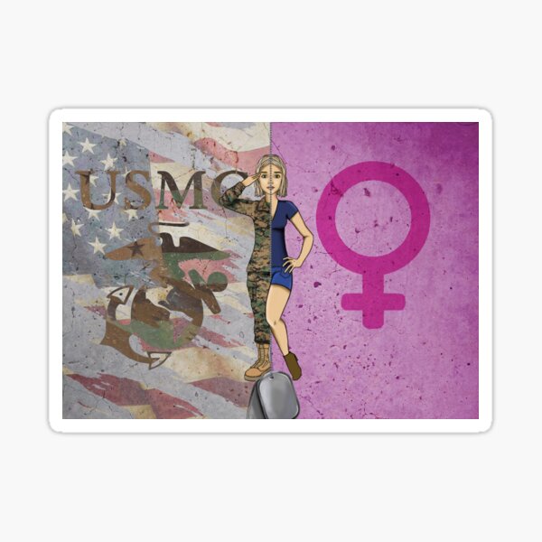 "Female veteran" Sticker by emeraldgirl93 | Redbubble