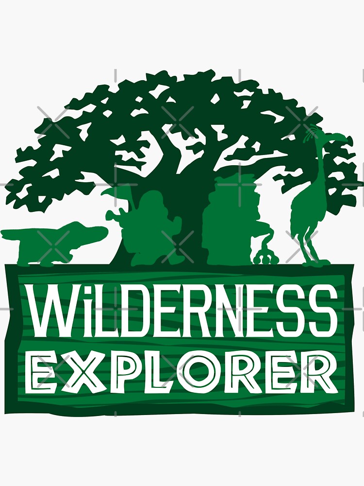"Wilderness Explorer" Sticker by parkadventure | Redbubble