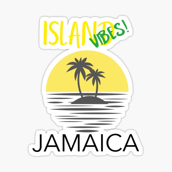 "ISLAND VIBES JAMAICA" Sticker for Sale by Jamaicauncover | Redbubble