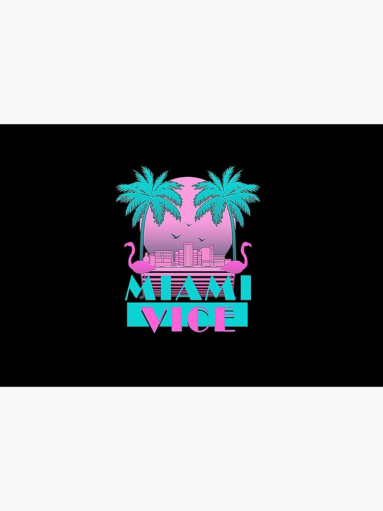 "Miami Vice - Retro 80s Design" Mask for Sale by nicknamehy42 | Redbubble