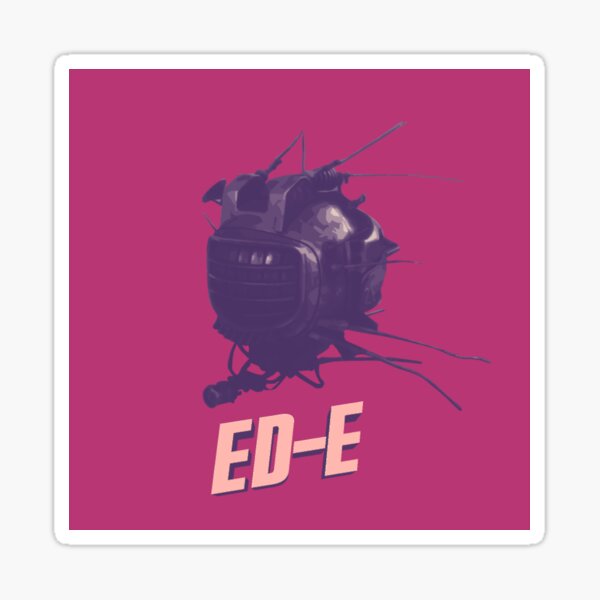 "ED-E Fallout: New Vegas Character Sticker Vaporwave" Sticker for Sale ...