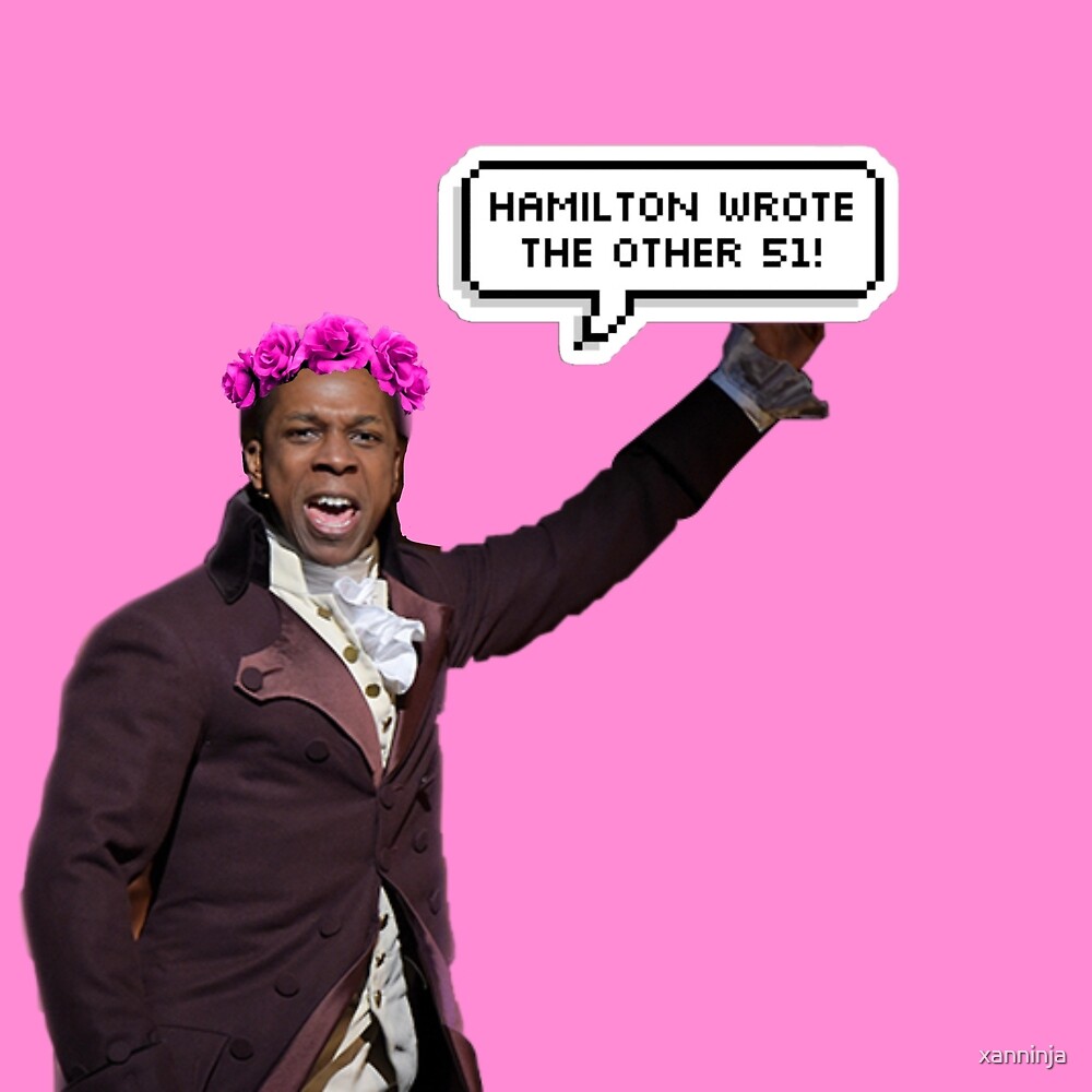 "aaron burr - hamilton wrote the other 51! cute flower crown" by xanninja | Redbubble