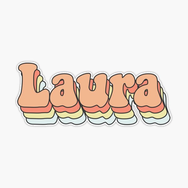 Frame Name Laura Sticker By Pmnames Names Laura Pretty Backgrounds
