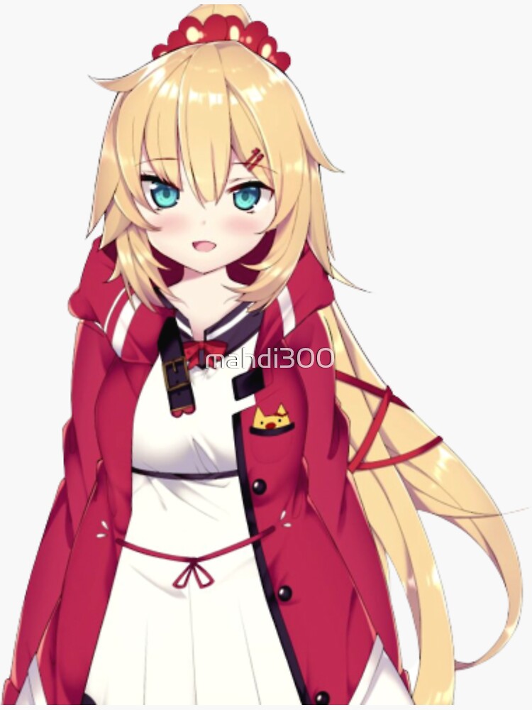 "Akai Haato cute vtuber" Sticker by mahdi300 | Redbubble