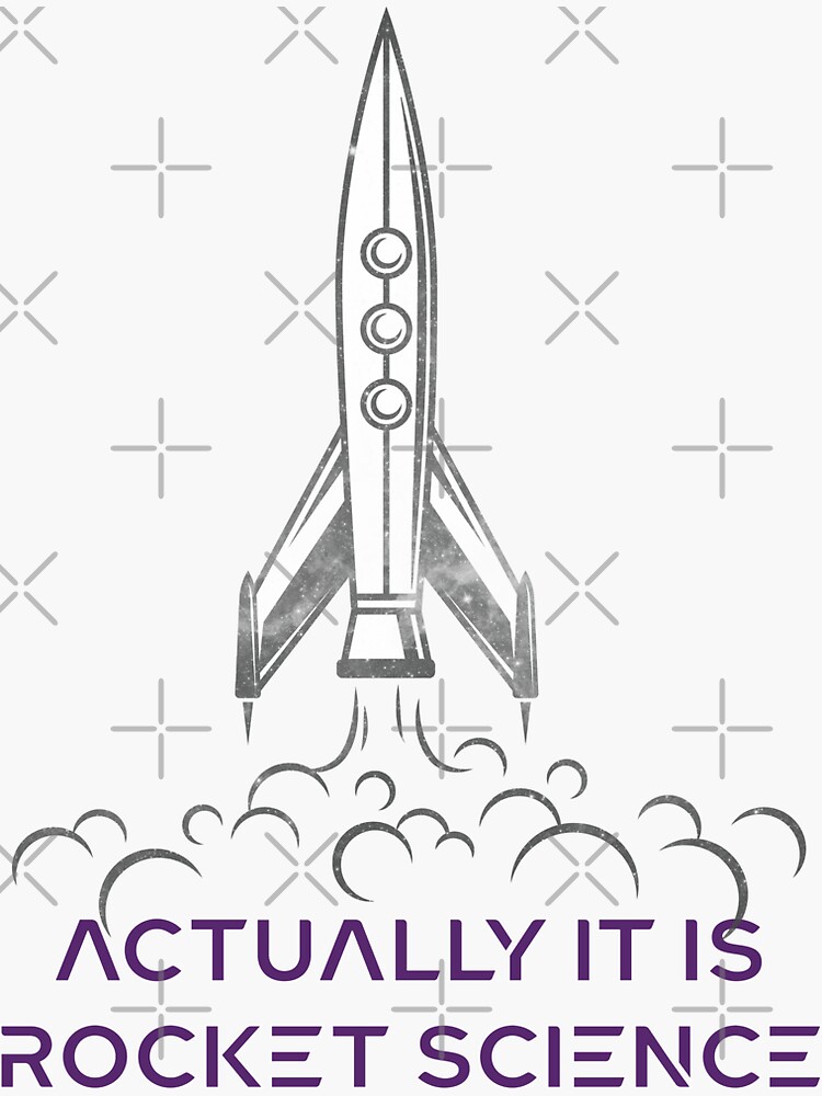 "Aeronautical Engineer - Actually it is rocket science" Sticker for ...
