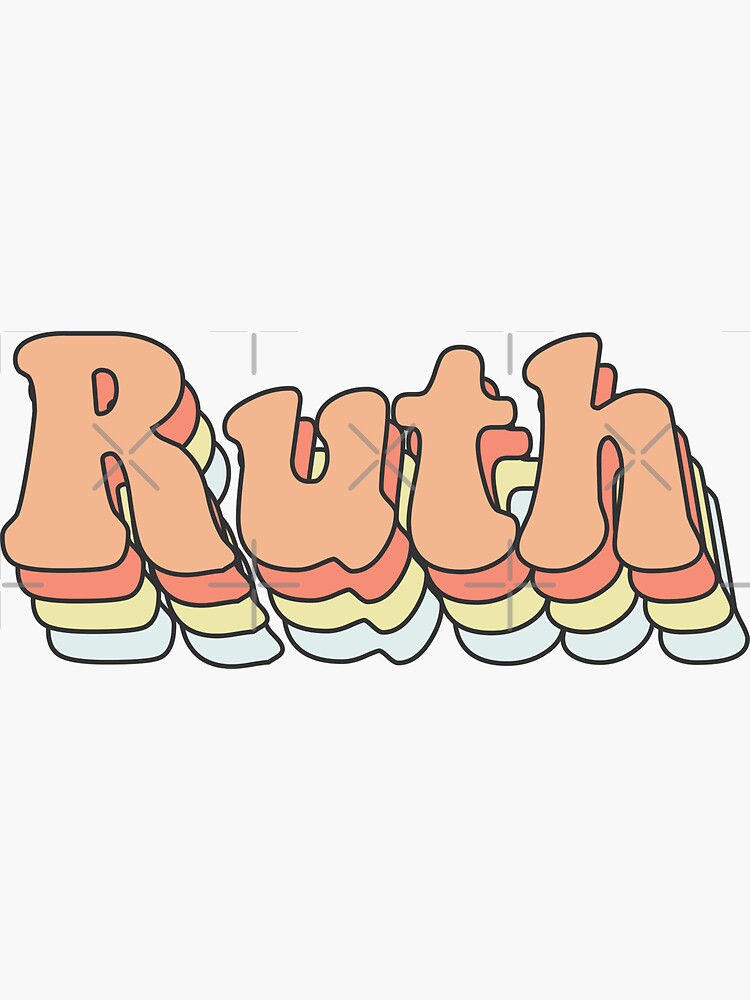 "Ruth - Custom Aesthetic Trendy Name" Sticker for Sale by jdotrdot712 ...